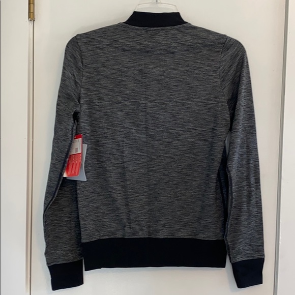 Athleta | Jackets & Coats | Athleta Bombastic Jacket In Black Heather ...